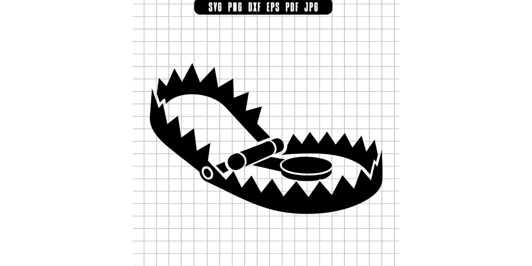 Bear Trap Svg, Bear Trap Png, Bear Trap Dxf, Bear Trap Eps, Bear Trap ...
