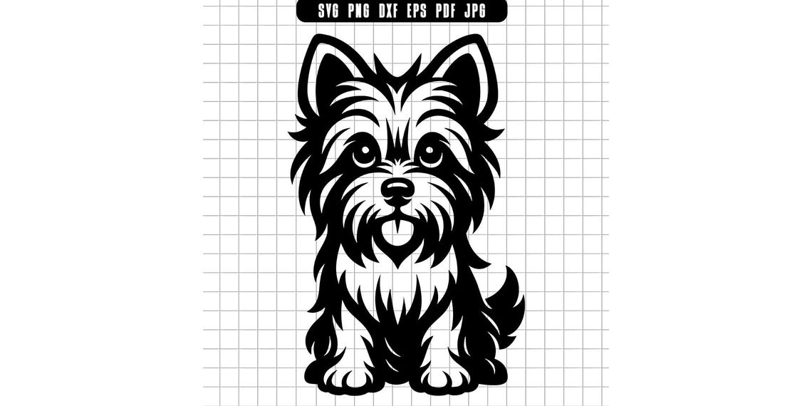Yorkie Svg, Yorkshire Terrier Svg, Cute Dog Svg, Dog Clipart Svg, Dog ...