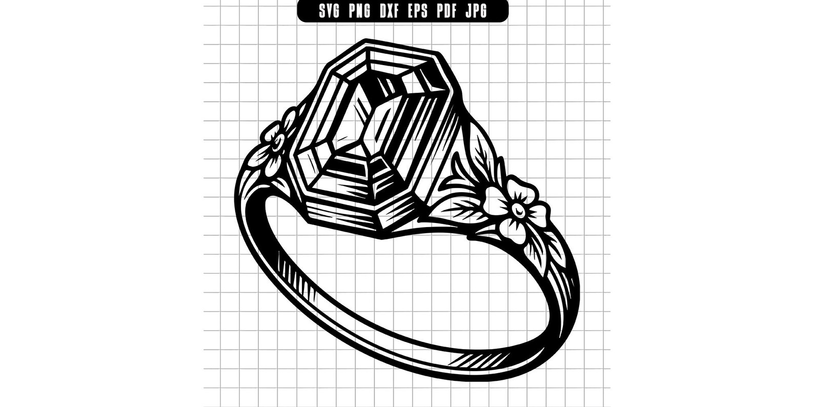 Diamond Ring Svg, Engagement Ring Svg, Ring Clipart Svg, Wedding Svg ...