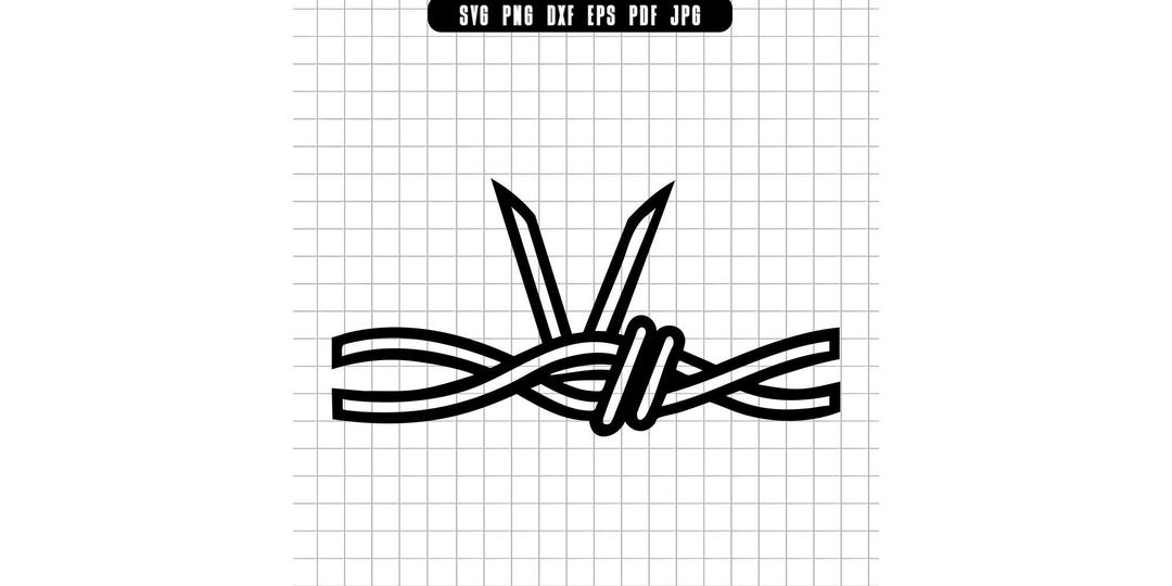 Barbed Wire Peace Hand Gesture Svg, Rustic Fence Design, Cowboy Ranch ...