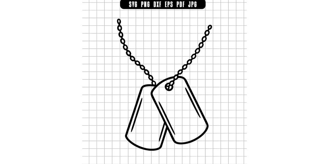 Dog Tag Svg, Military Tag Svg, Soldier Svg, Army Svg, Dog Tag Cut File ...