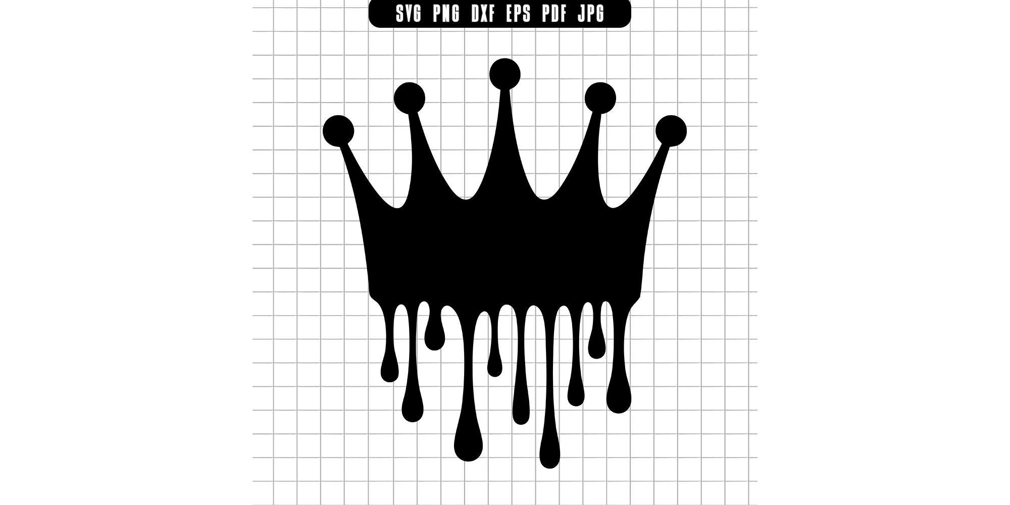 Dripping Crown Svg, Melting Crown Svg, Royal Crown Png, King Crown Cut ...