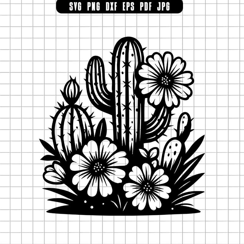 Laser Cut Cactus Flower - Etsy