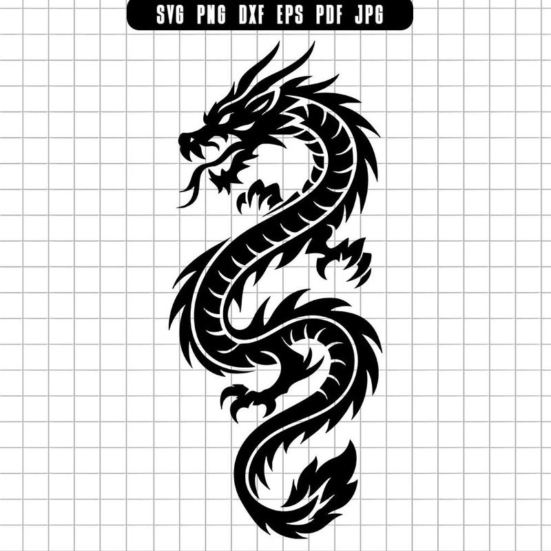 Fire Dragon Asian - Etsy