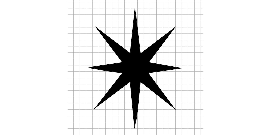 8 Pointed Star Svg, Compass Star Svg, Nautical Star Svg, Symbol Svg ...