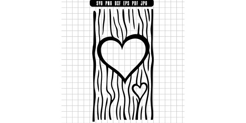 Wood Carved Heart Svg, Tree Heart Svg, Forest Love Svg, Tree Trunk Svg ...