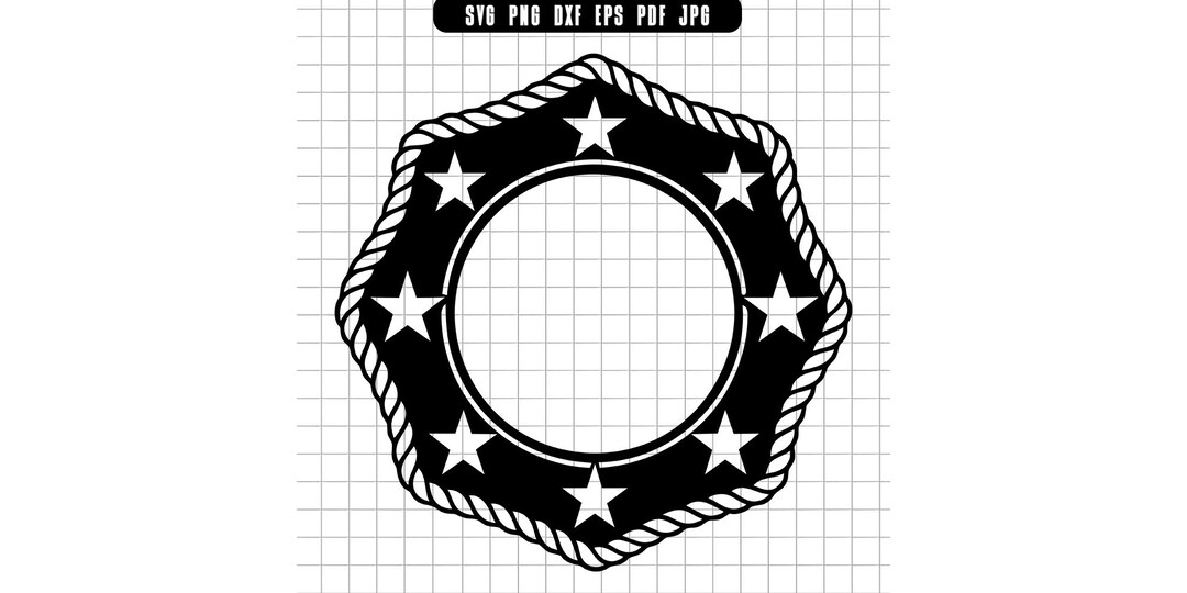 Star Frame Svg, Rope Border Svg, Western Svg, Badge Svg, Patriotic Svg ...