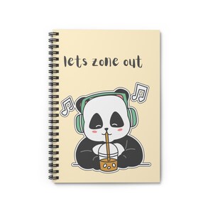 Panda-themed Spiral Notebook, Cute School Supplies, Journaling Gifts ...