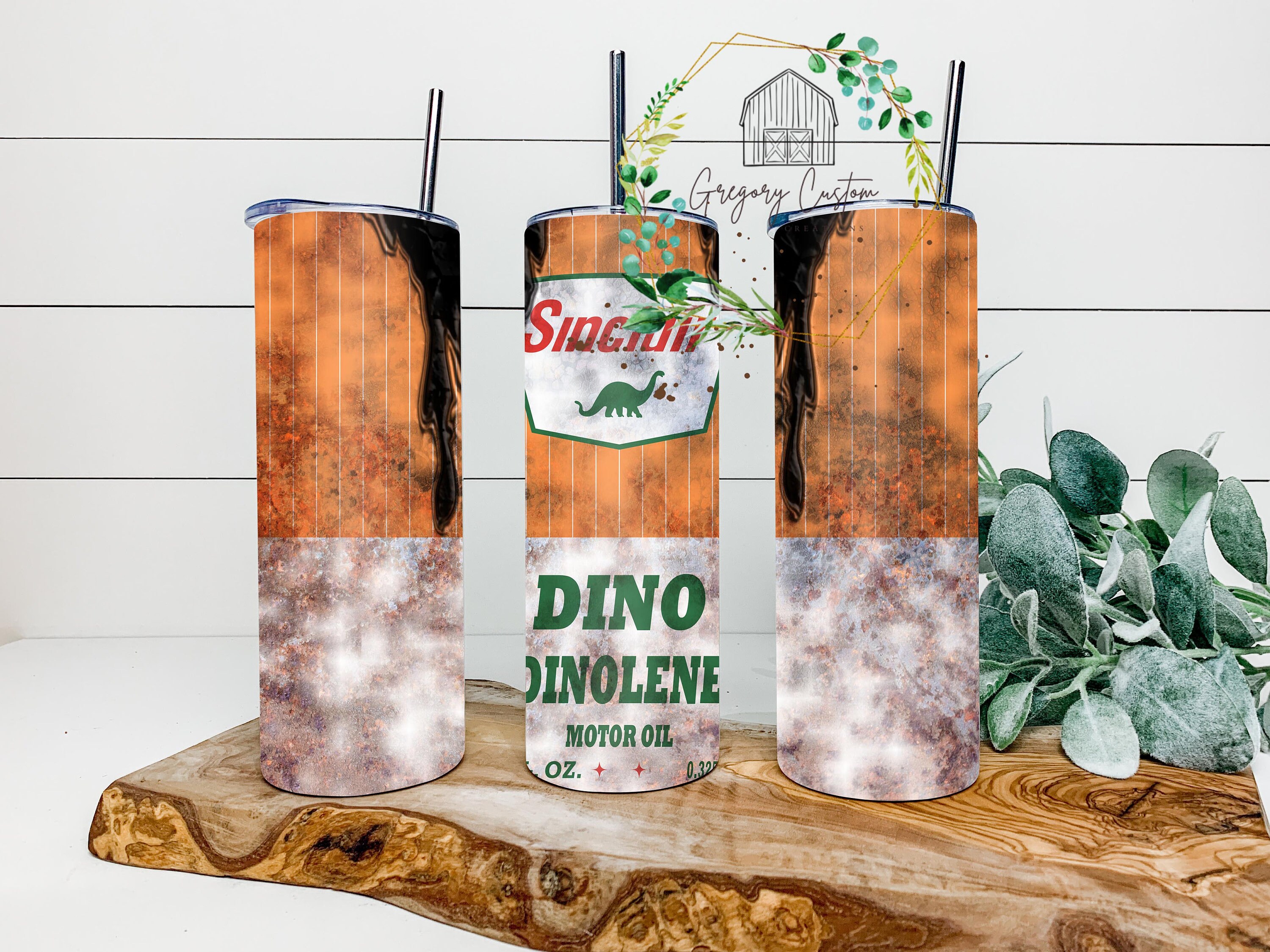 Oil Filter Tumbler, Sinclair Oil Tumbler 20oz Tumbler With Straw - Etsy