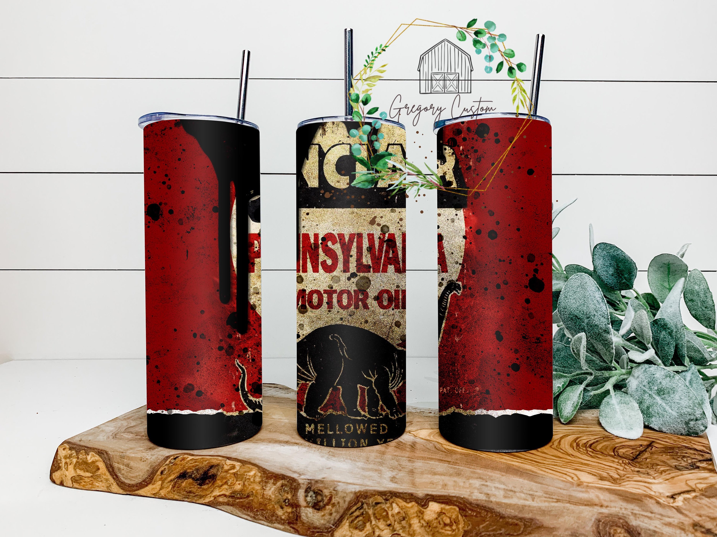 Oil Filter Tumbler, Sinclair Oil Tumbler 20oz Tumbler With Straw - Etsy