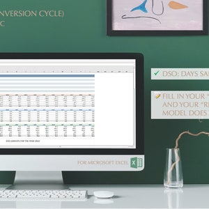 Cash Conversion Cycle | Excel Template | Cash Flow | DPO | DIO | DSO ...