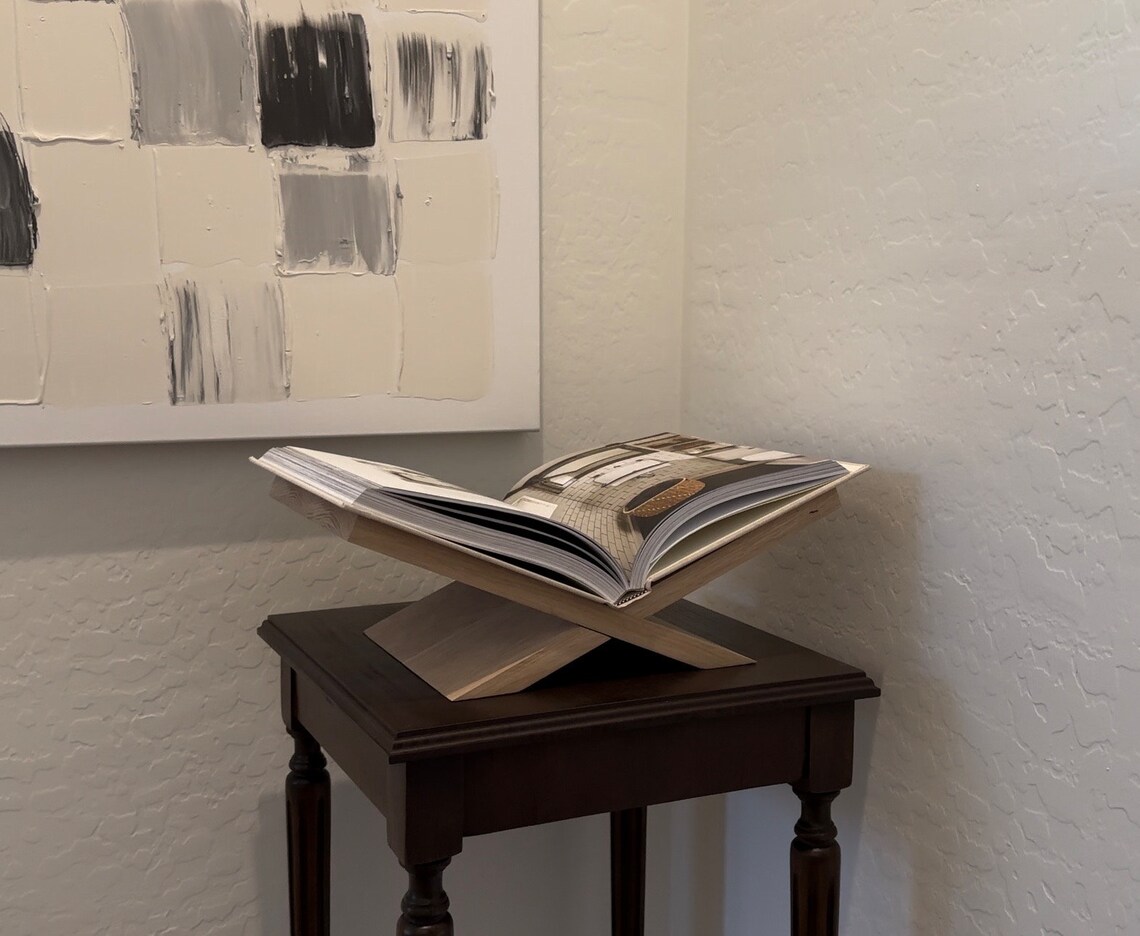 Book Display Book Holder Open Book Cookbook Stand Mcgee & Co Dupe White ...