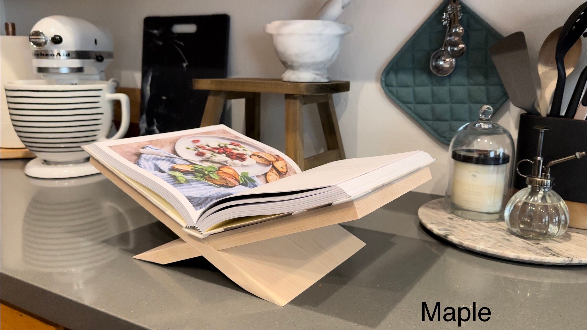 Book Display | Book Holder | Open Book Display | Cookbook Stand | Bible ...