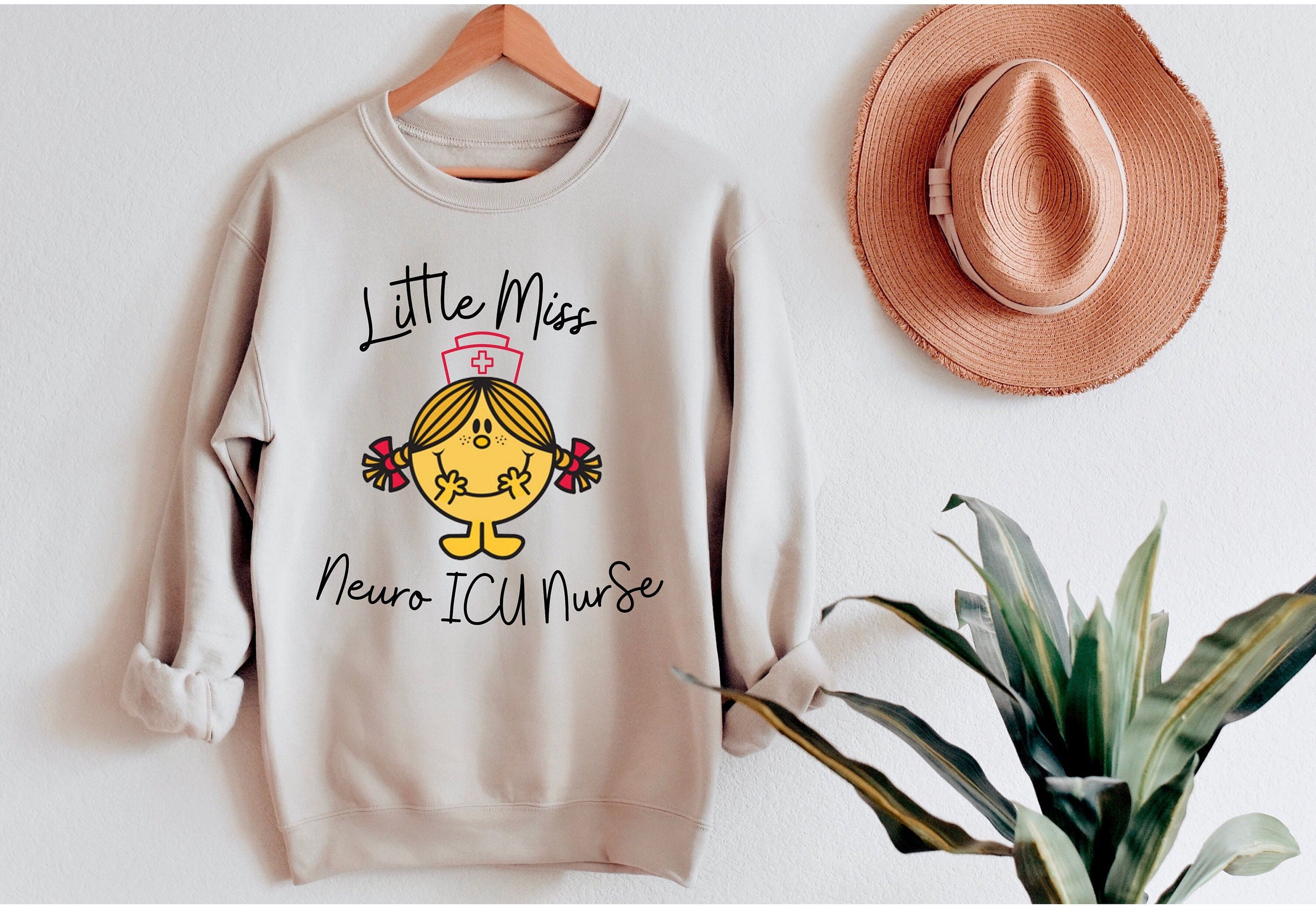 Little Miss ICU Nurse, Neuro Nurse, Nurse Sweatshirts, Nurse Hoodie ...