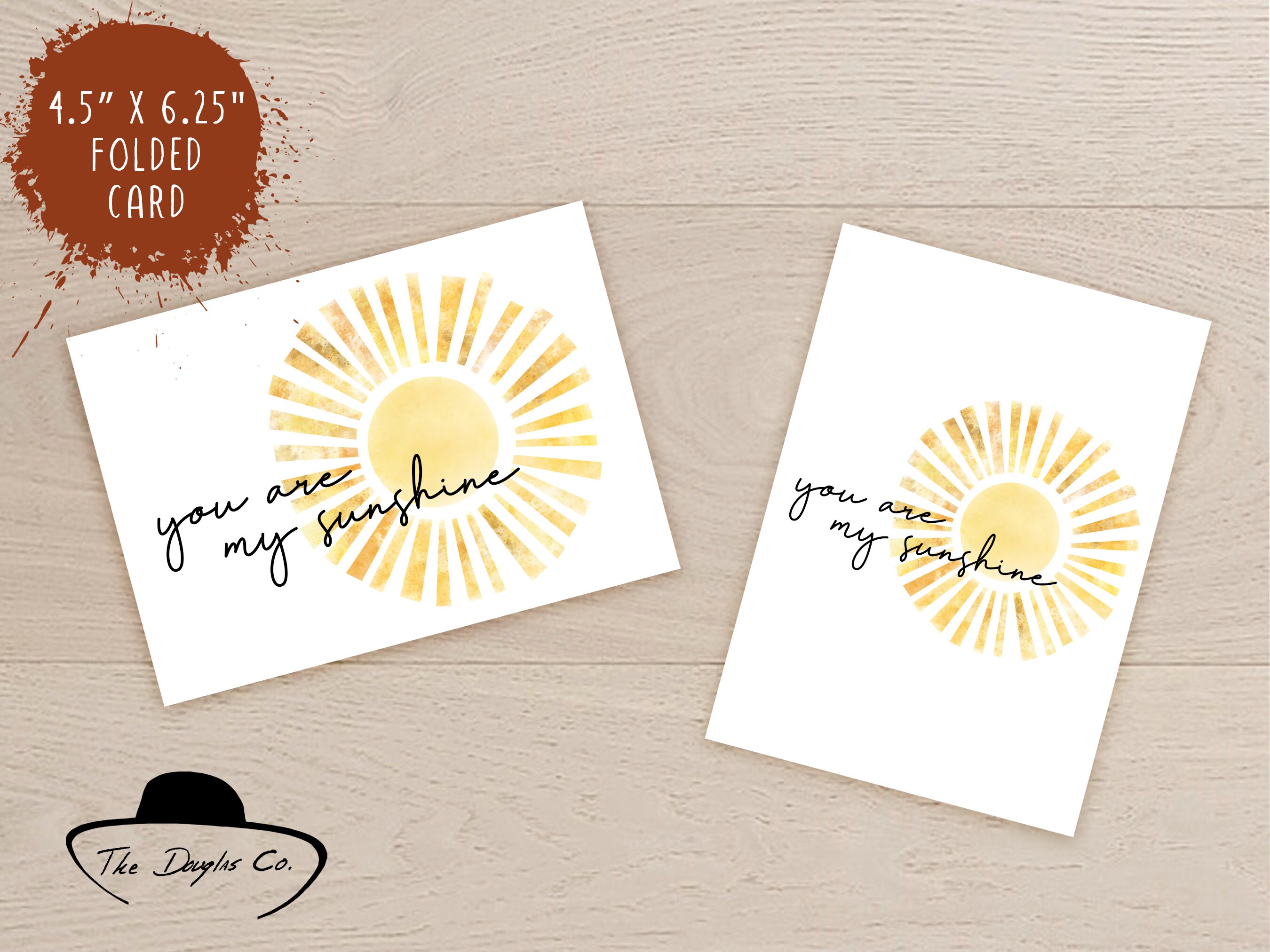 Printable You Are My Sunshine Card - Valentine's Day - You Are My ...
