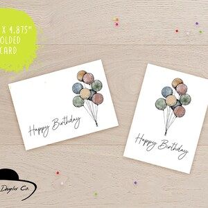 Printable 5x7 Birthday Card - Simple Birthday Card - Happy Birthday ...