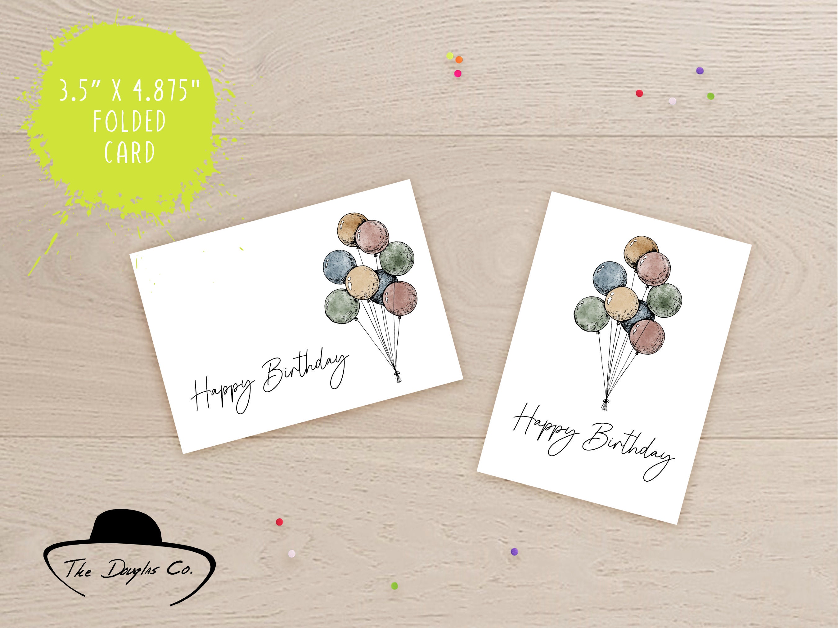 Printable 5x7 Birthday Card Simple Birthday Card Happy Birthday Card ...