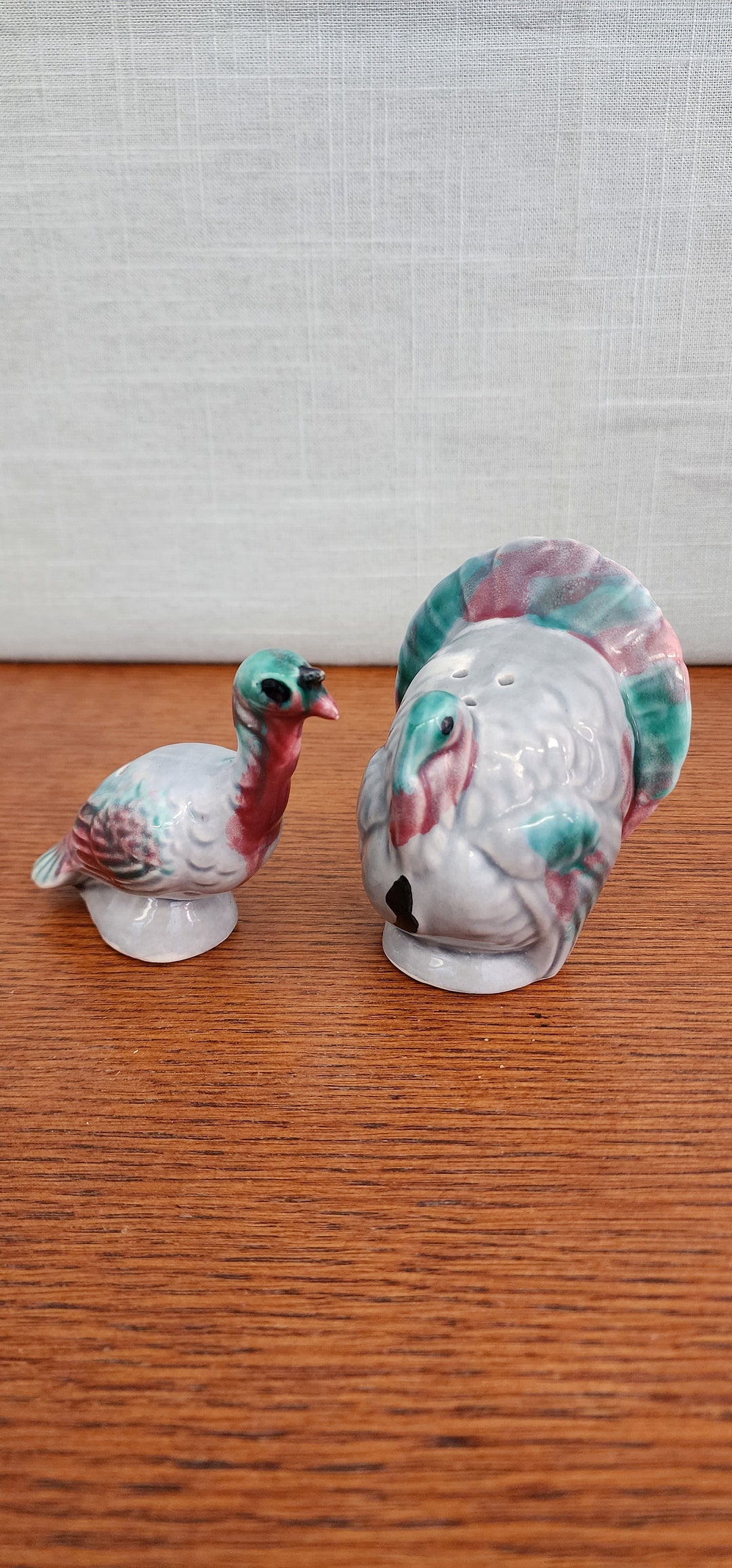Gray Colorful Thanksgiving Turkey Salt and Pepper Shakers - Etsy