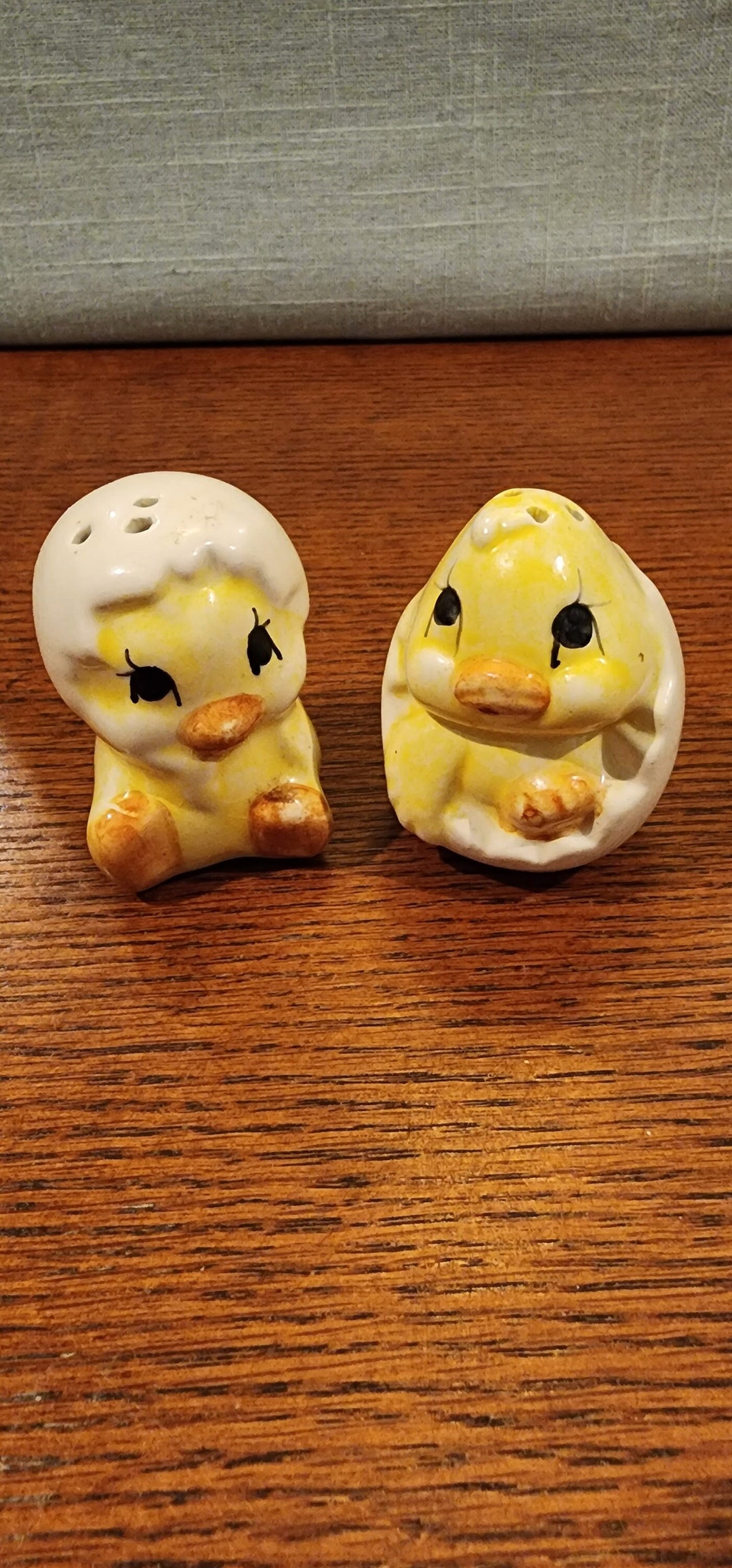 Ceramic Baby Chicks Hatching From Eggs Salt and Pepper Shakers - Etsy