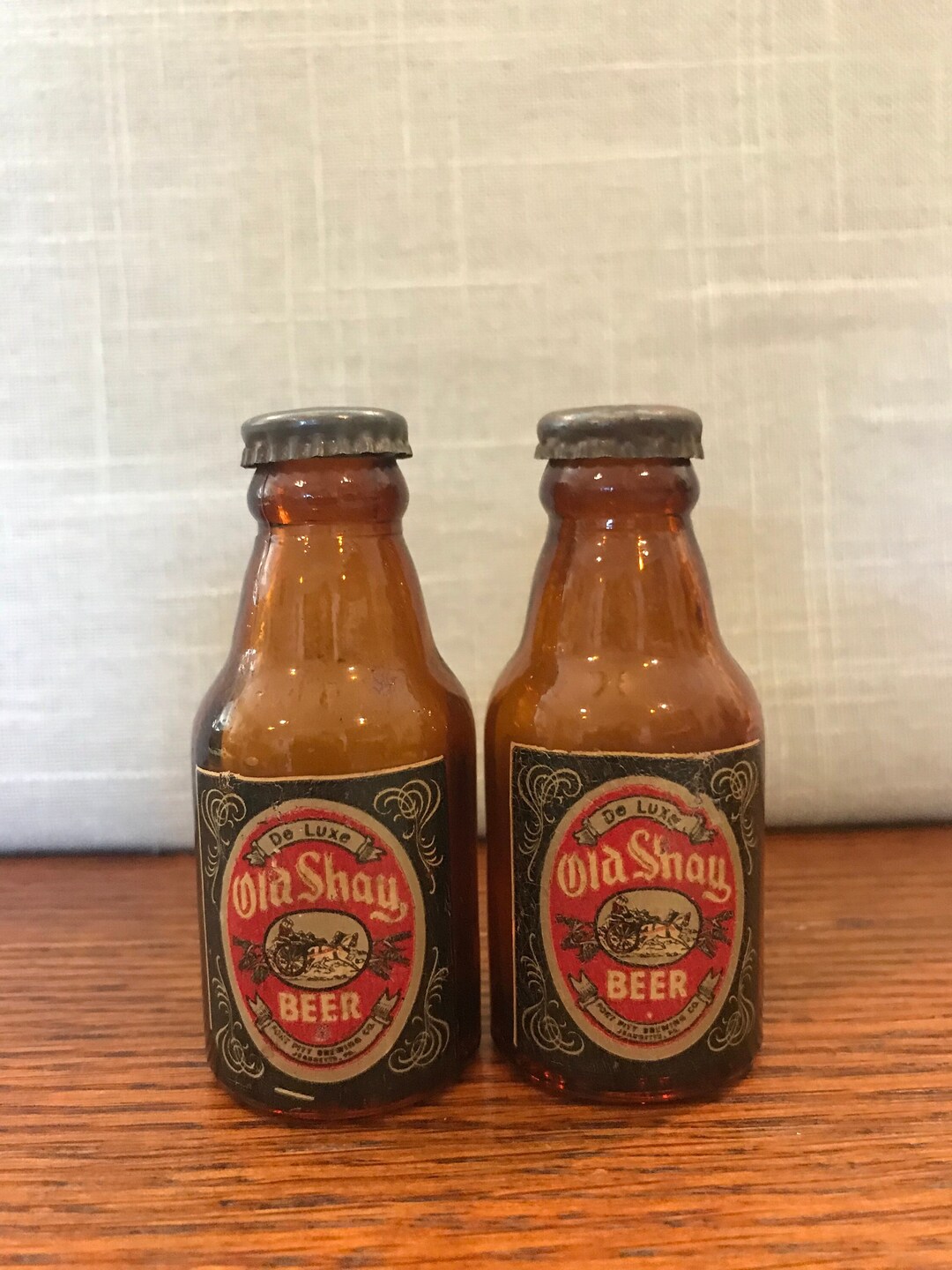 Amber Muth Old Shay Mini Beer Bottles Salt and Pepper Shakers - Etsy