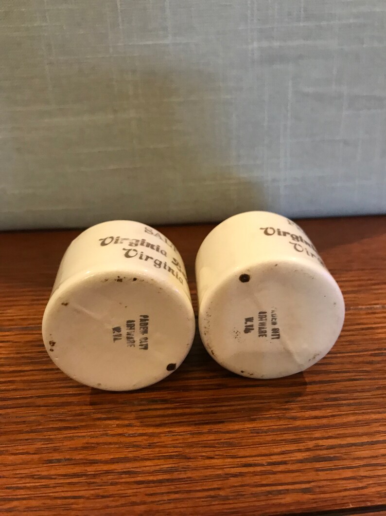 Souvenir Stoneware Jugs - Virginia Beach, VA Salt and Pepper Shakers - Etsy