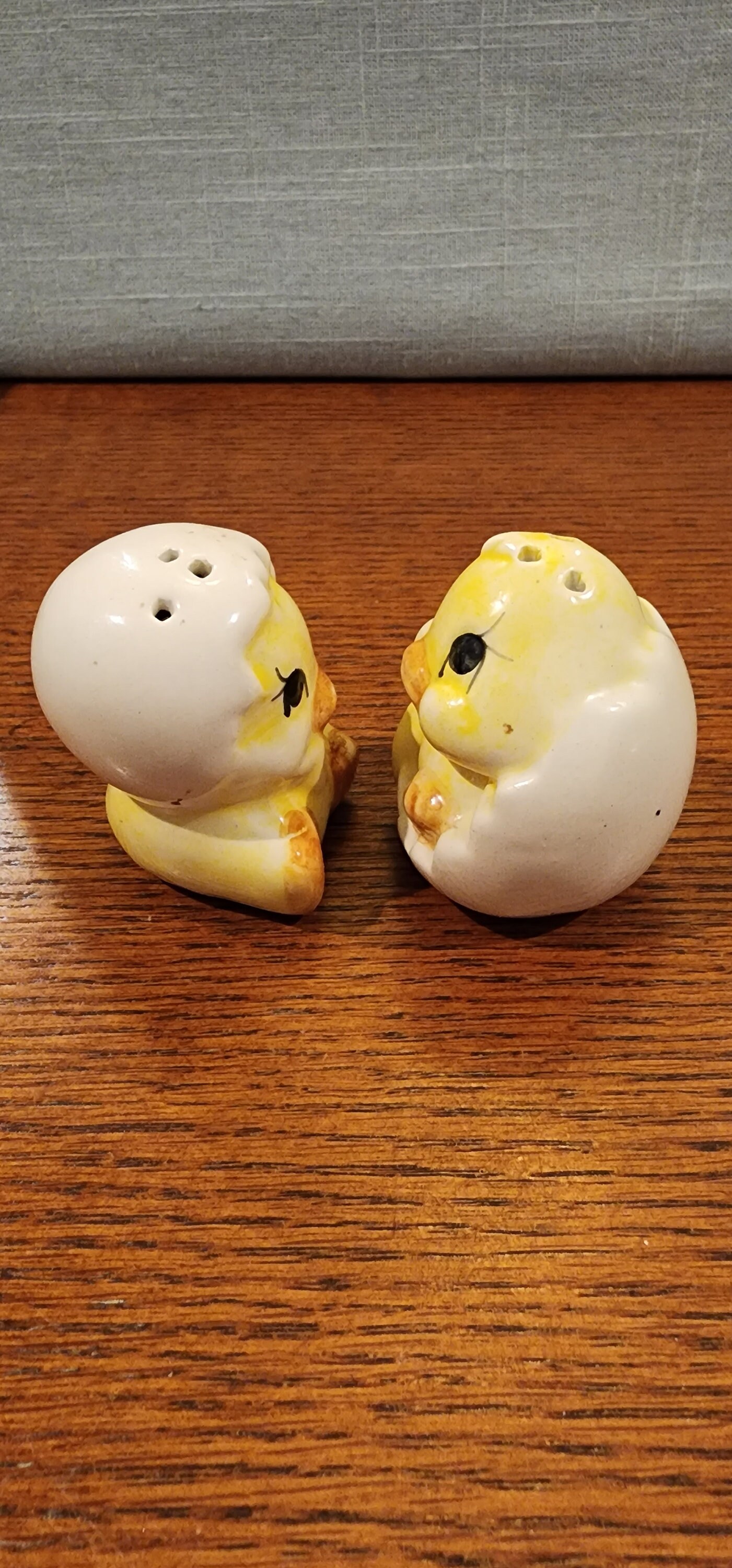 Ceramic Baby Chicks Hatching From Eggs Salt and Pepper Shakers - Etsy