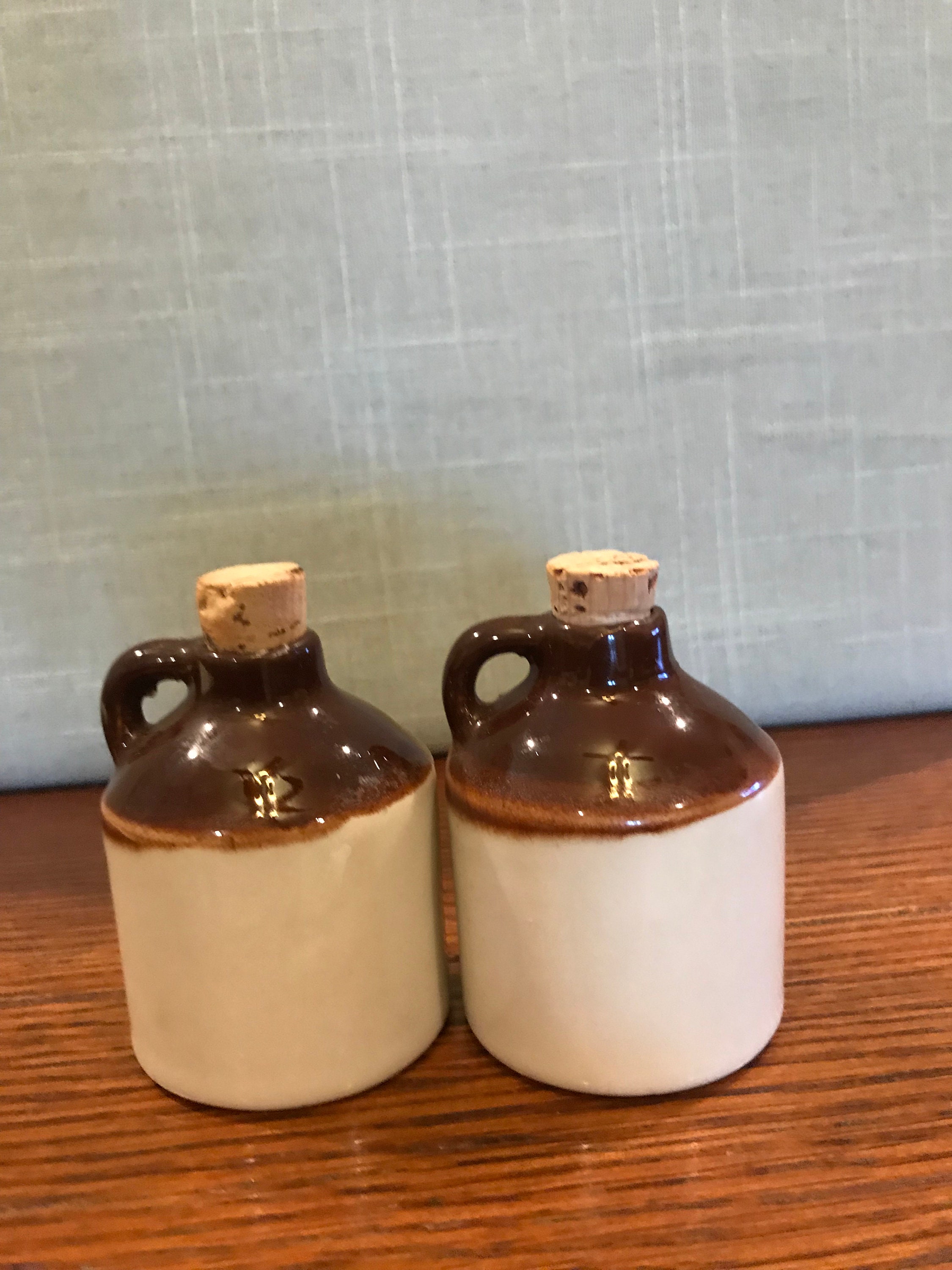Souvenir Stoneware Jugs - Virginia Beach, VA Salt and Pepper Shakers - Etsy