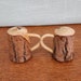 Wood Tree Bark Mug With Pincone Design Salt and Pepper Shakers - Etsy