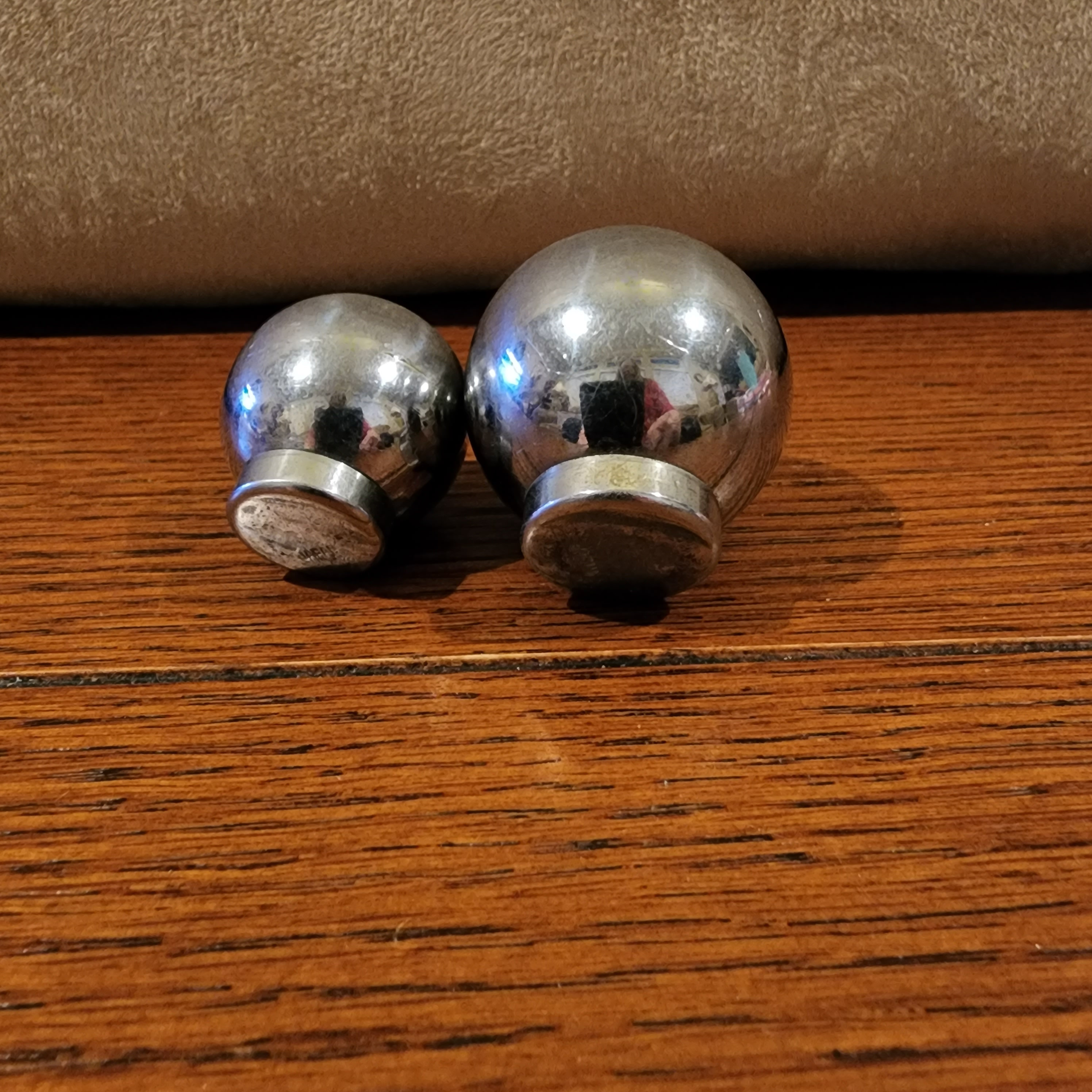 Silver Metal Spheres Salt and Pepper Shakers - Etsy