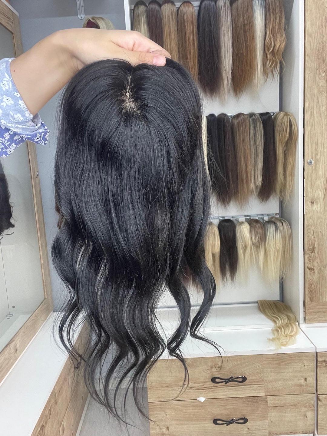 Silk Base, Top Hair, Real Hair , Human Hair - Etsy