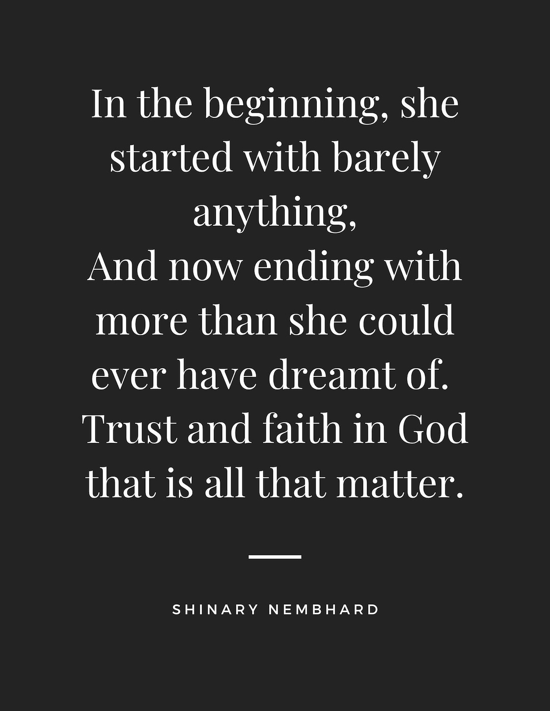 Faith and Trust Poem Art Print: Minimalist Wall Decor (PDF) - Etsy