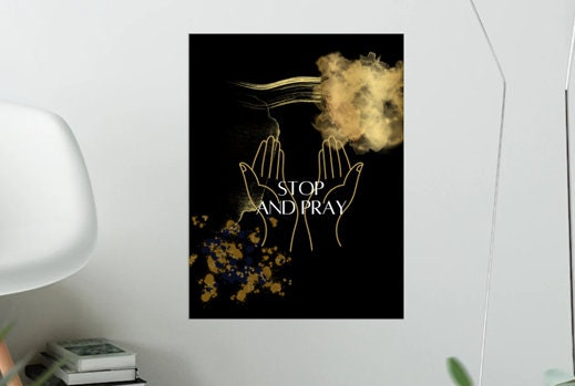 Praying Hands Poster, Printable Arts, Digital Art, Home Decor, Wall ...