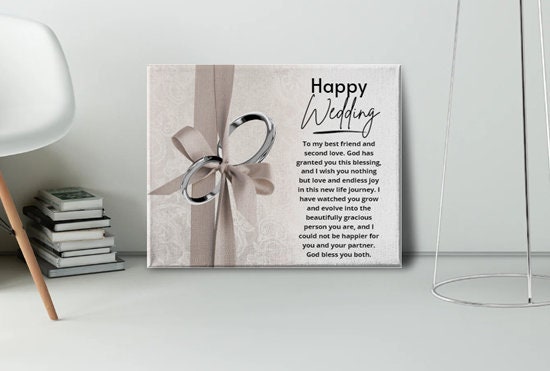 Happy Wedding Poem, 8.5x11 Pdf Design, Digital Download, Room Decor ...