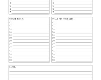 Printable Floral Theme to Do List - Etsy