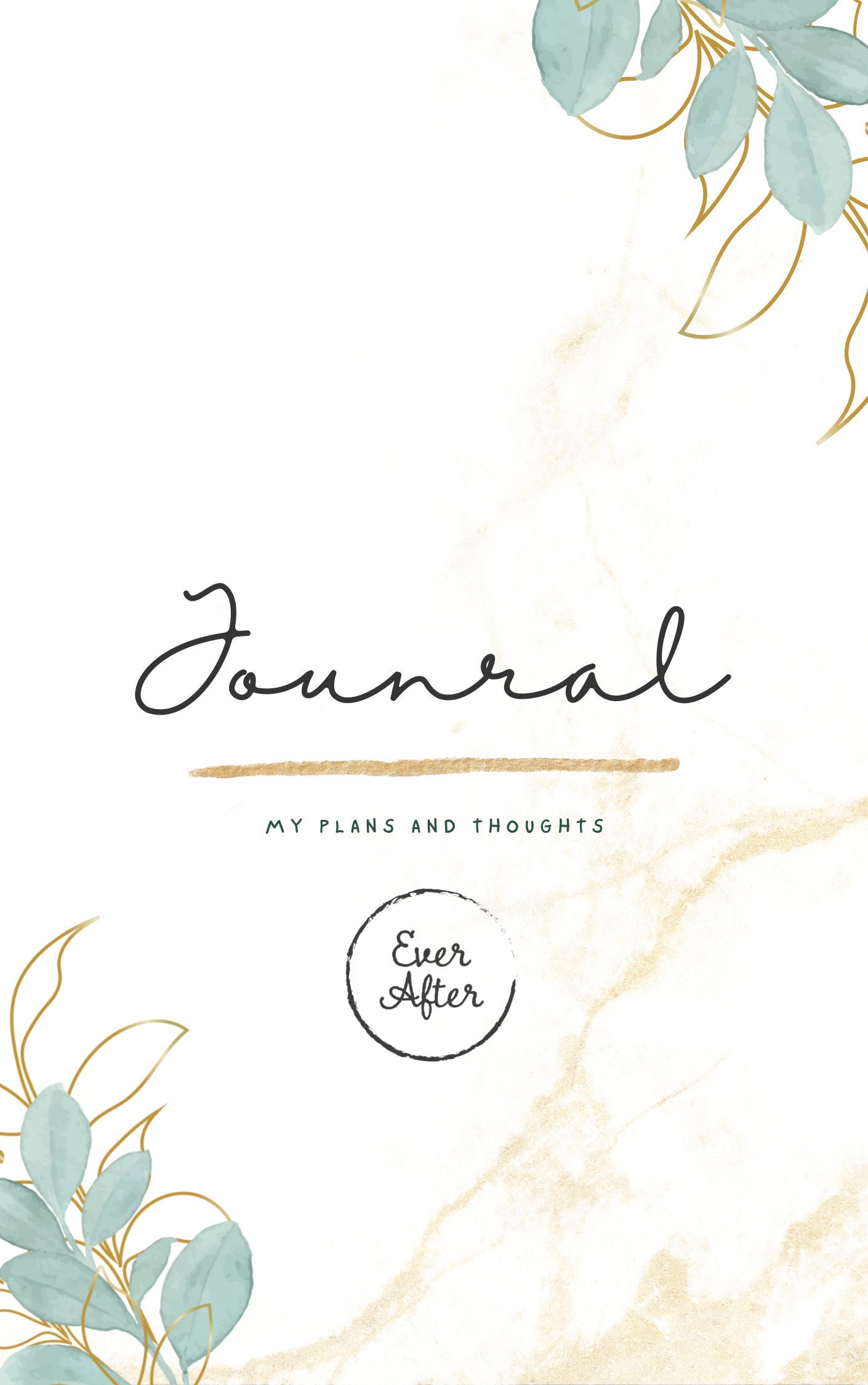 Printable Eucalyptus Style Journal - Etsy