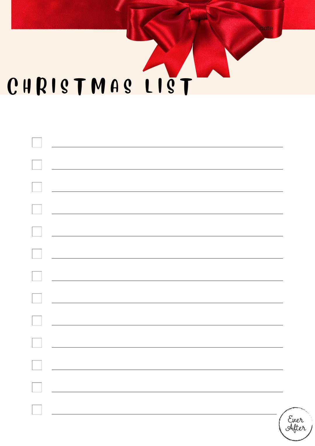 Printable Christmas To-do List - Etsy