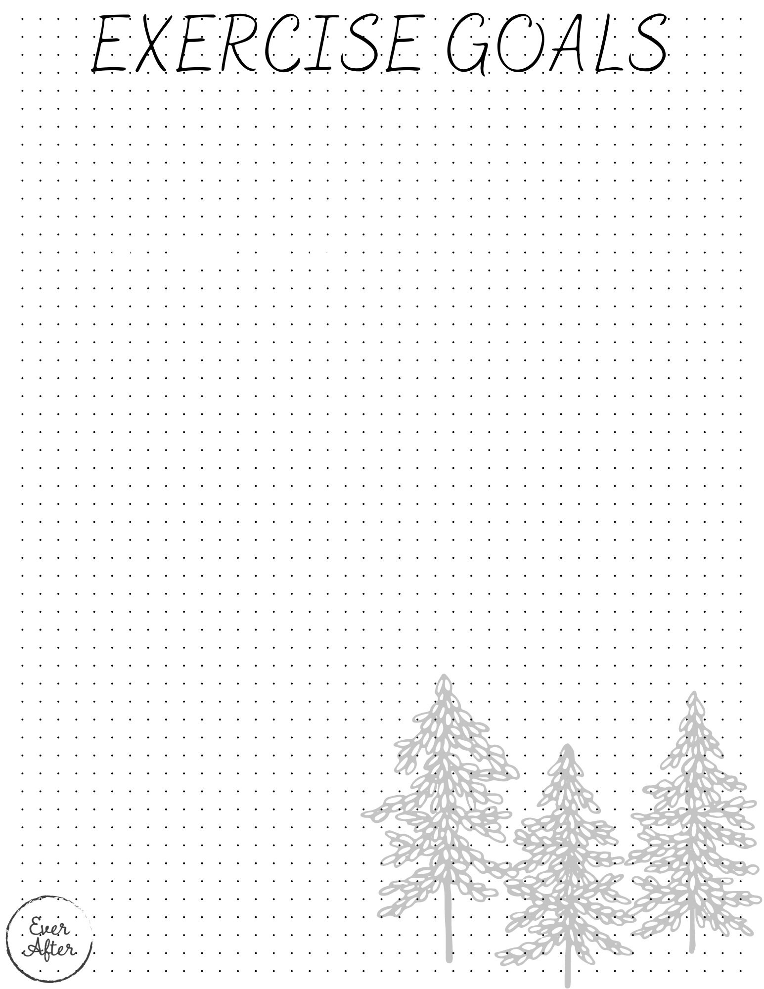 Printable Forest Bullet Journal - Etsy