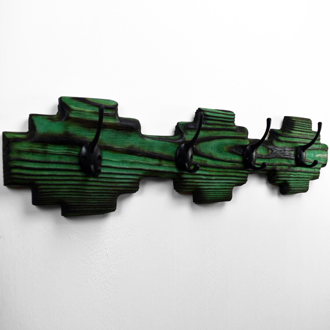 Chakana Inca Coat Rack Andean Cross Burnt Wood Yakisugi - Etsy