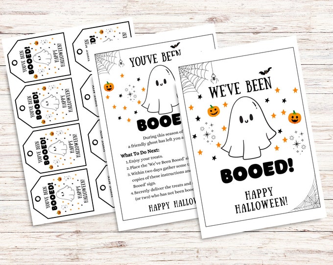 You Have Been Booed Printable, Booed Bundle, Instant Digital Download ...