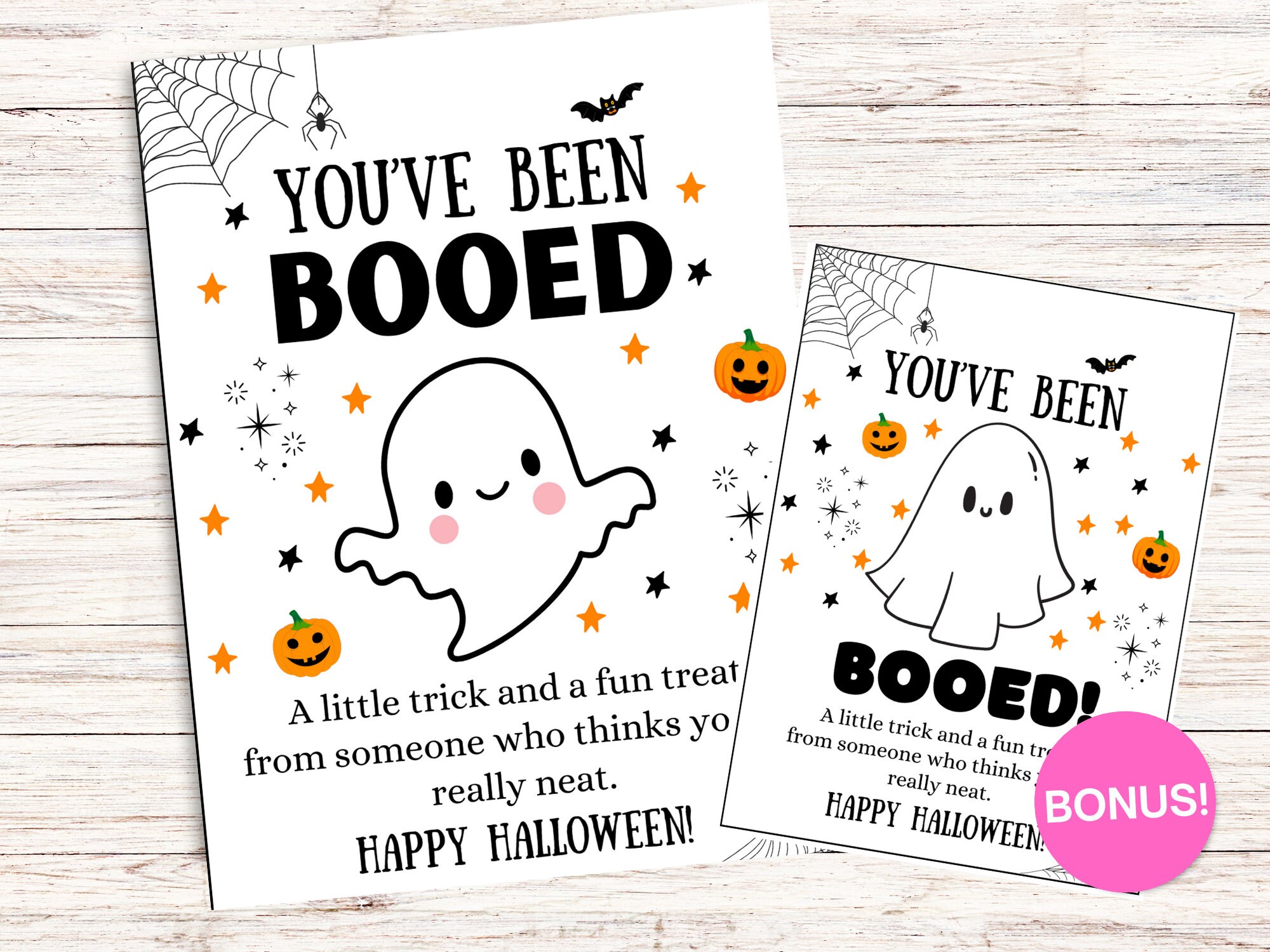 You've Been Booed Halloween Printable, Instant Digital Download, You've ...