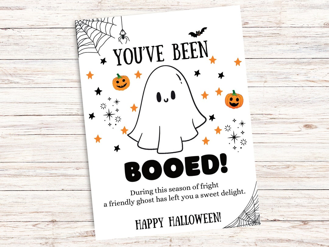 You Have Been Booed Printable, Instant Digital Download, You've Been ...