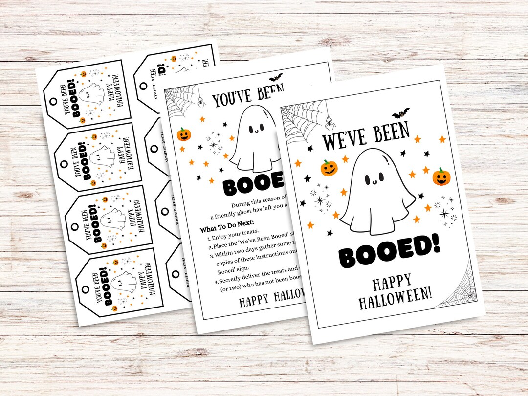 You Have Been Booed Printable, Booed Bundle, Instant Digital Download ...