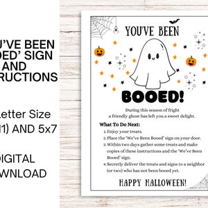 You Have Been Booed Printable, Booed Bundle, Instant Digital Download ...