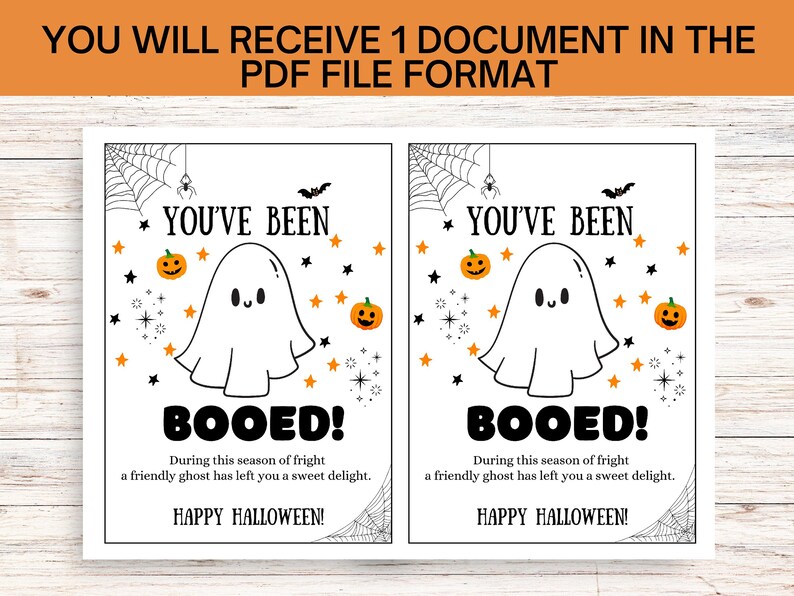 You Have Been Booed Printable, Instant Digital Download, You've Been ...