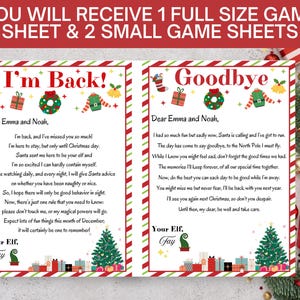 Editable Elf Goodbye Letter, Elf Arrival Letter, Elf Return Letter, Elf ...