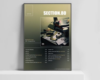Kendrick Lamar Section.80 Poster - Etsy