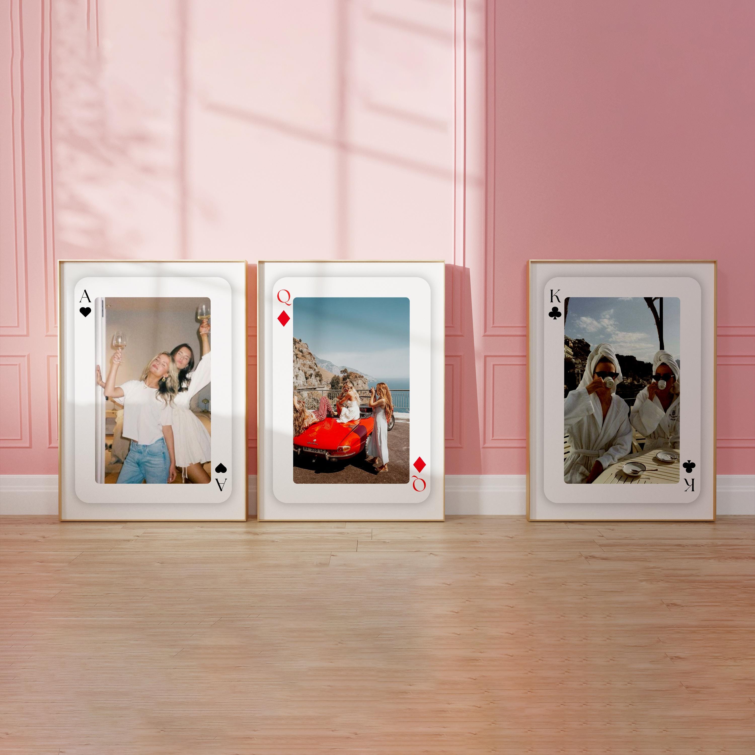 Custom Playing Card Prints, Trendy Wall Art, Best Friend Gift for Her ...