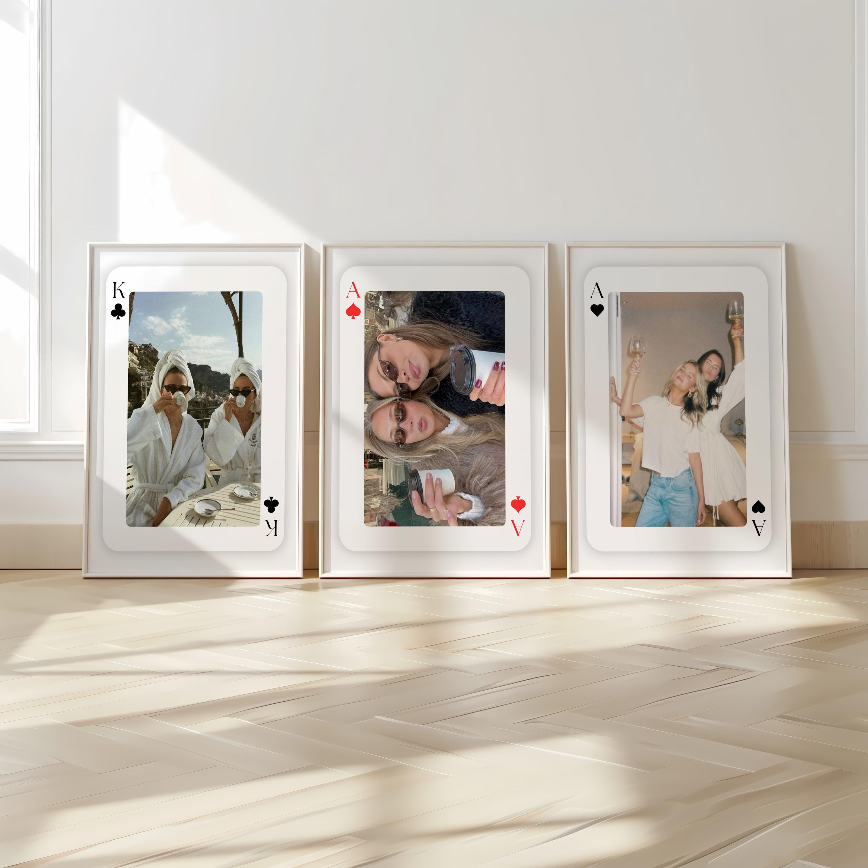 Custom Playing Card Prints, Trendy Wall Art, Best Friend Gift for Her ...