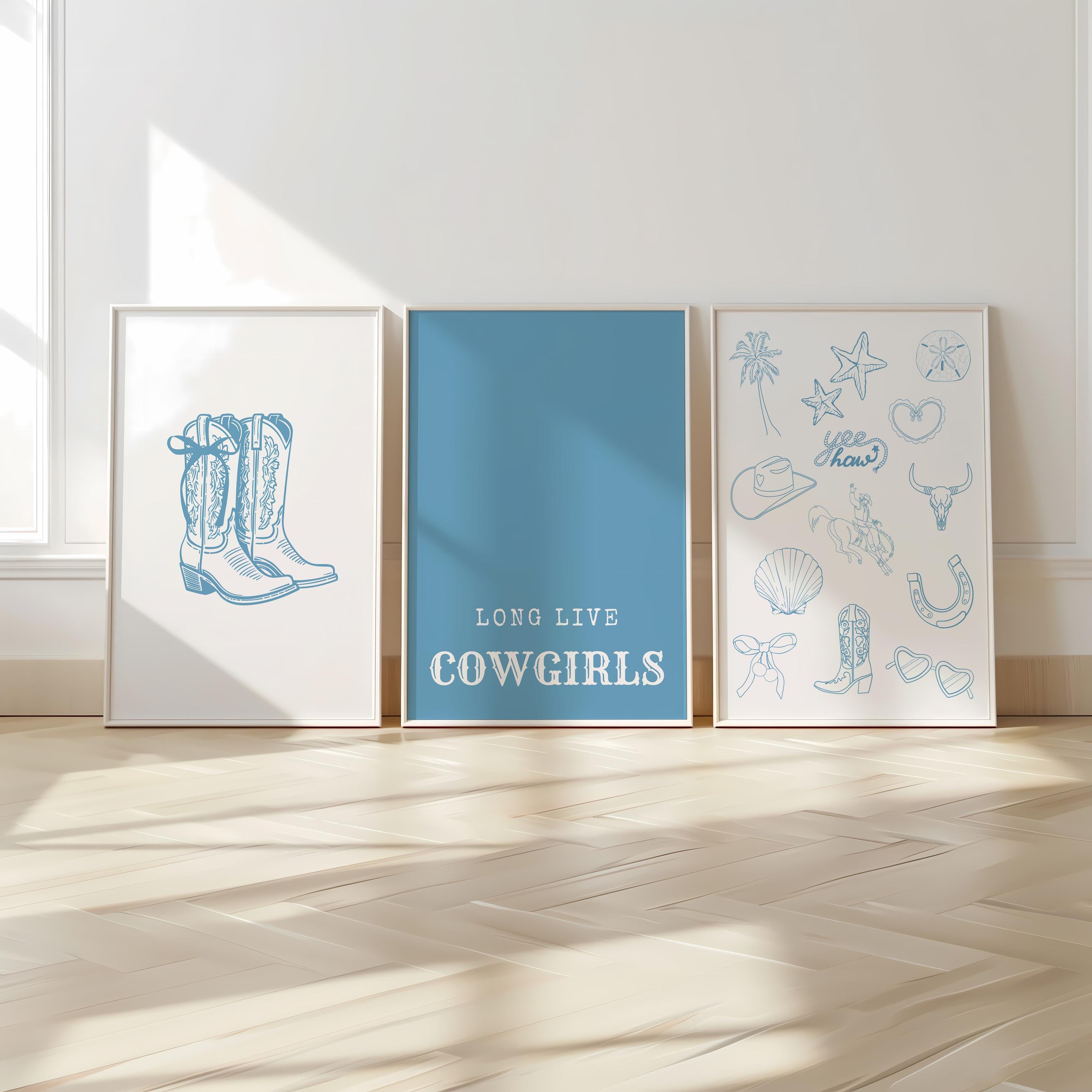 Coastal Cowgirl Wall Art Set - Printable Digital Download | Long Live ...