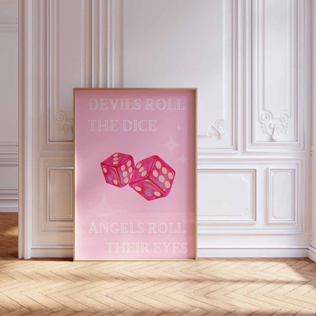 Taylor Swift Quote Poster - Pink and White Wall Art - Devil's Roll the ...